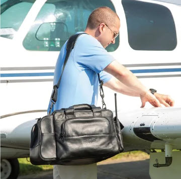 Sporty's Leather Original Flight Gear Bag | 54054